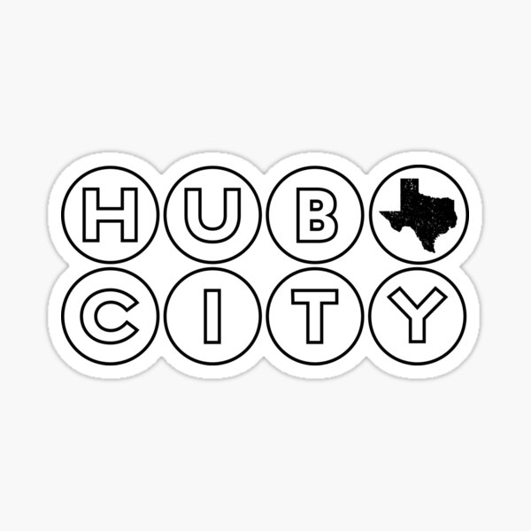 "HubCity" Sticker for Sale by RemadeDesign | Redbubble