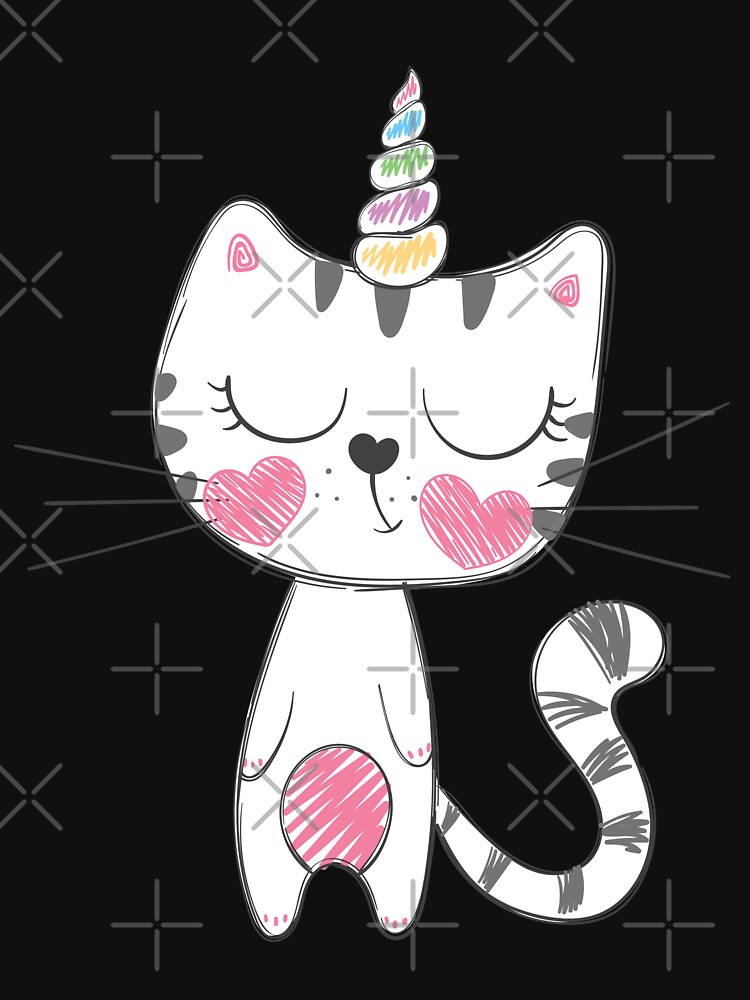 Camiseta «Caticorn Unicorn Cat Kittycorn Girls Mujeres Rainbow» de ...
