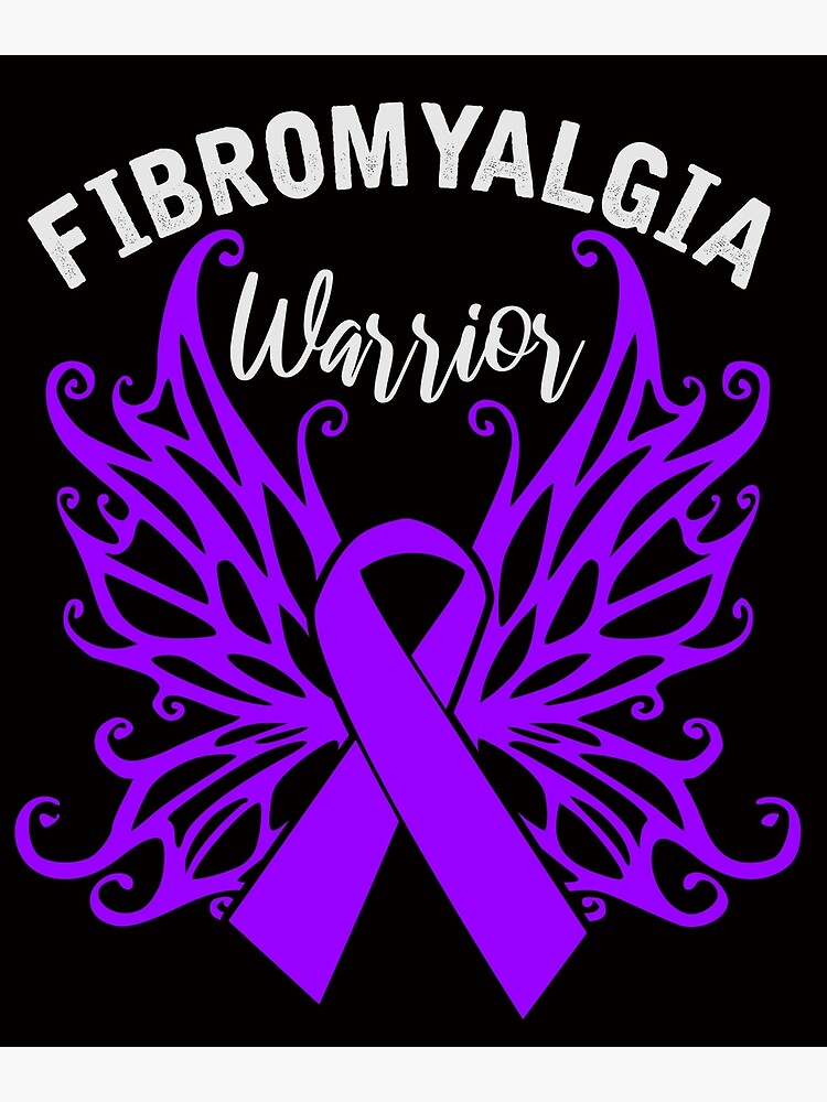 "Fibromyalgia Warrior Butterfly Fibro Awareness Fighter" Metal Print by mawolk | Redbubble