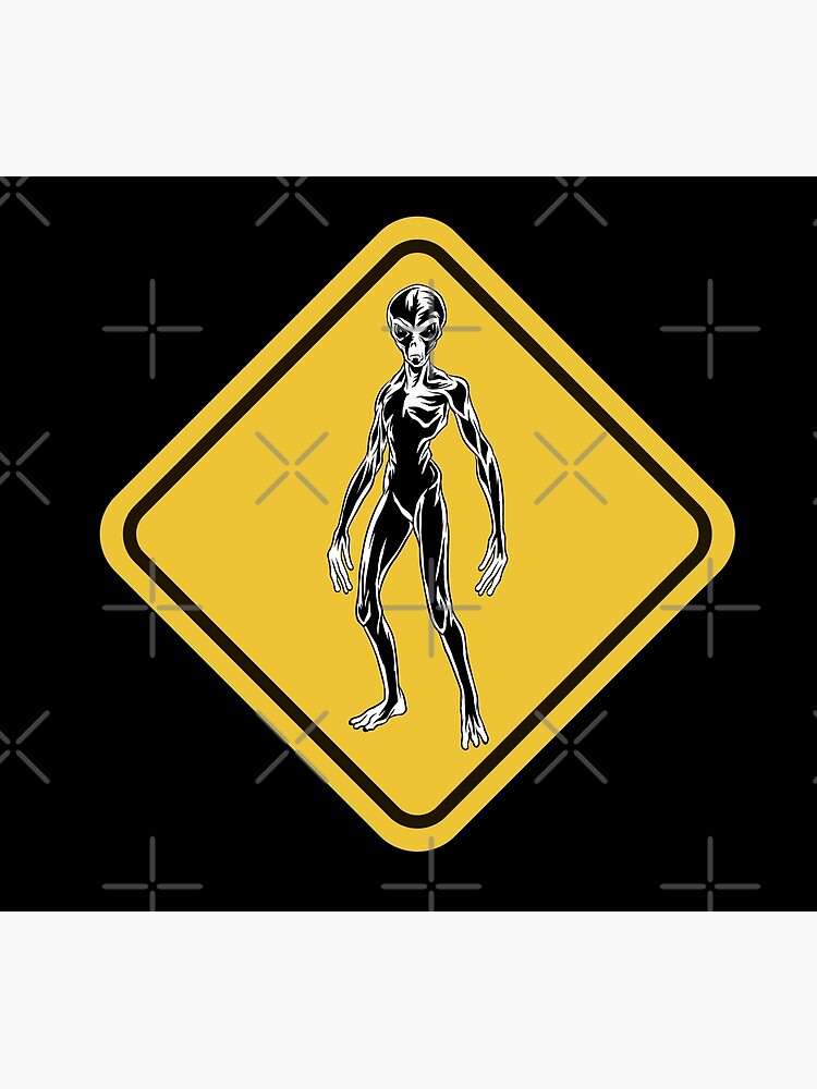 Póster «OVNI Alien Crossing Sign» de prettyletters | Redbubble