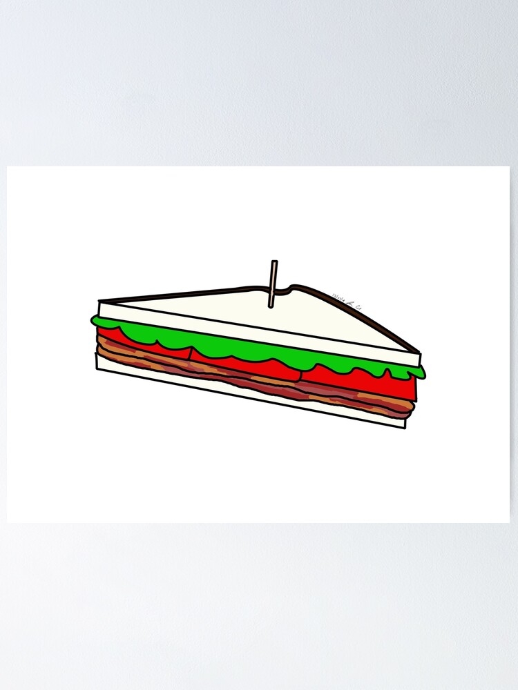 "BLT Sandwich" Poster by dominiccivilart | Redbubble