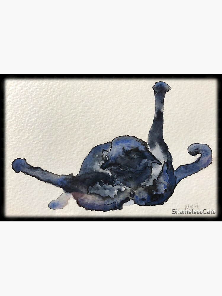 "Shameless Cats: Regular Maintenance Black Cat" Sticker by ...