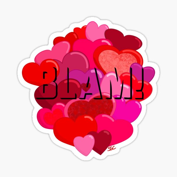 "BLAM!" Sticker for Sale by SpectreSparkC | Redbubble