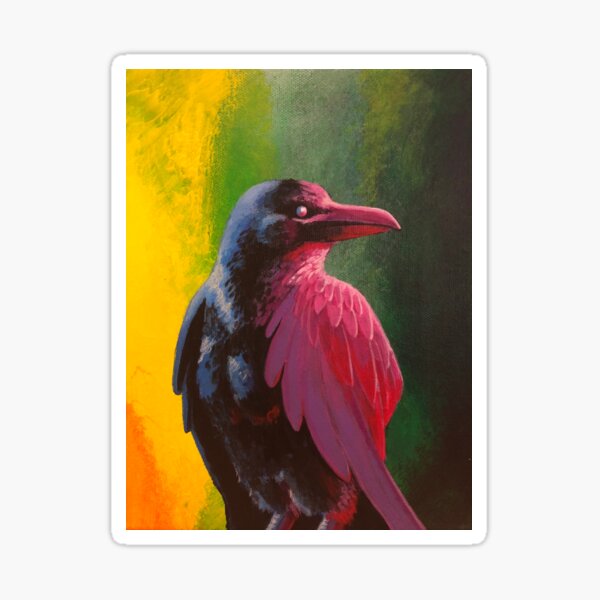 "Spooky Raven" Sticker for Sale by chrismoet | Redbubble