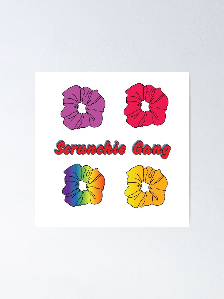 "Scrunchie Gang Sticker Pack" Poster for Sale by lifespeak | Redbubble