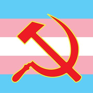 "Communist Trans Flag v2" Postcard for Sale by YoungPioneer | Redbubble