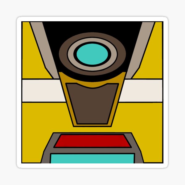 "Claptrap - Borderlands" Sticker for Sale by LocalJunkie | Redbubble
