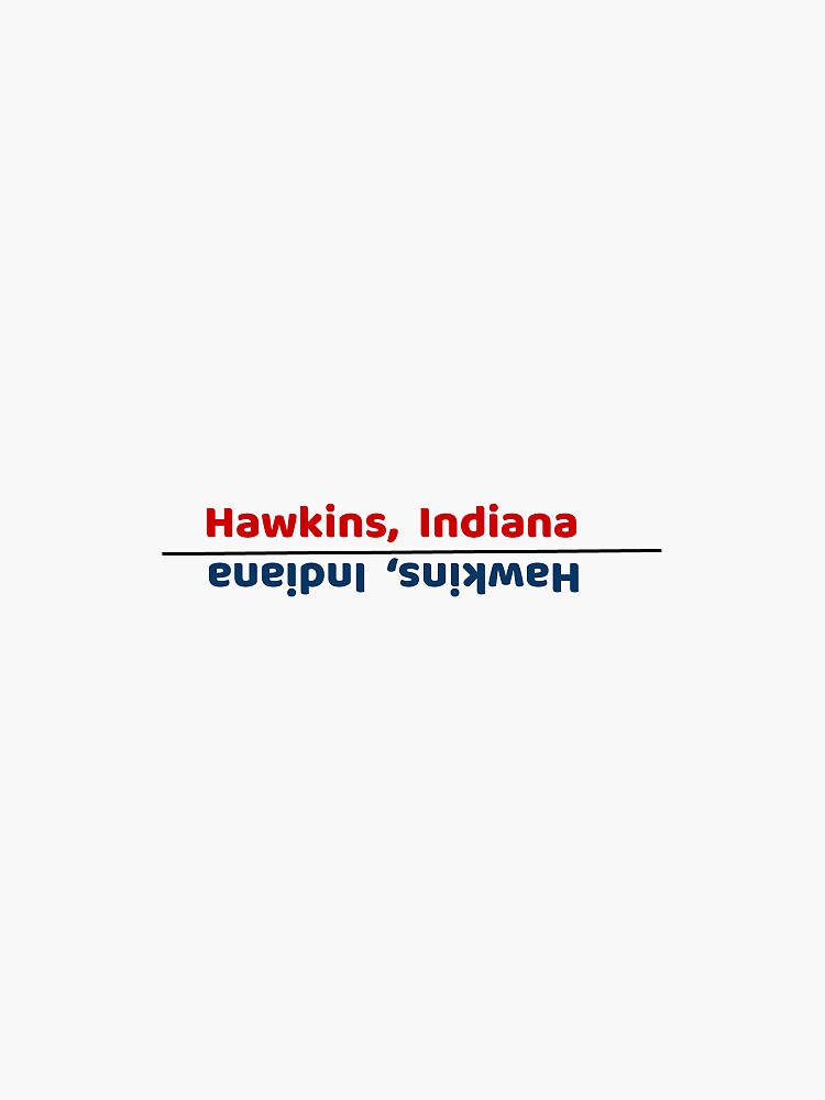 "Stranger Things Hawkins" Sticker for Sale by art-by-harmonie | Redbubble