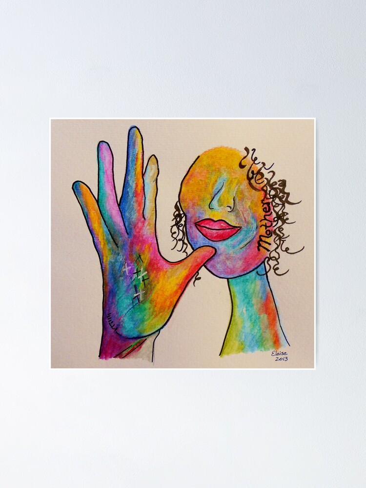 "MOTHER - American Sign Language ASL" Poster for Sale by EloiseArt ...