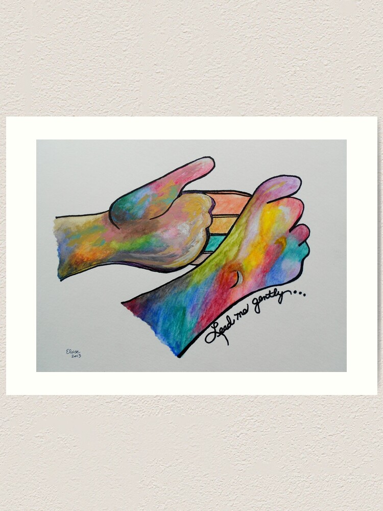 "Lead Me Gently - American Sign Language" Art Print for Sale by ...