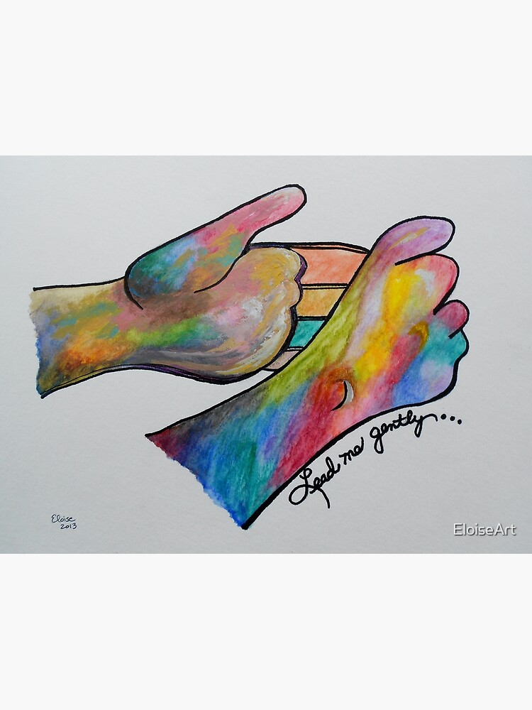 "Lead Me Gently - American Sign Language" Art Print by EloiseArt ...