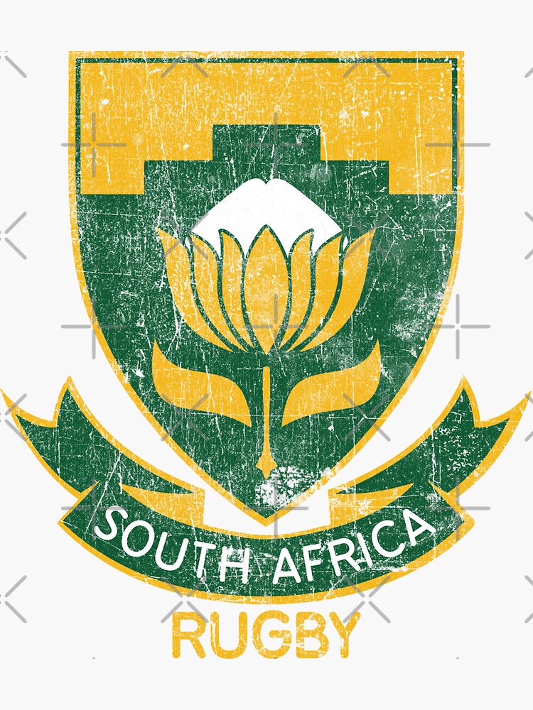 "SA Rugby - Vintage Protea logo" Sticker for Sale by ZA-ffer | Redbubble