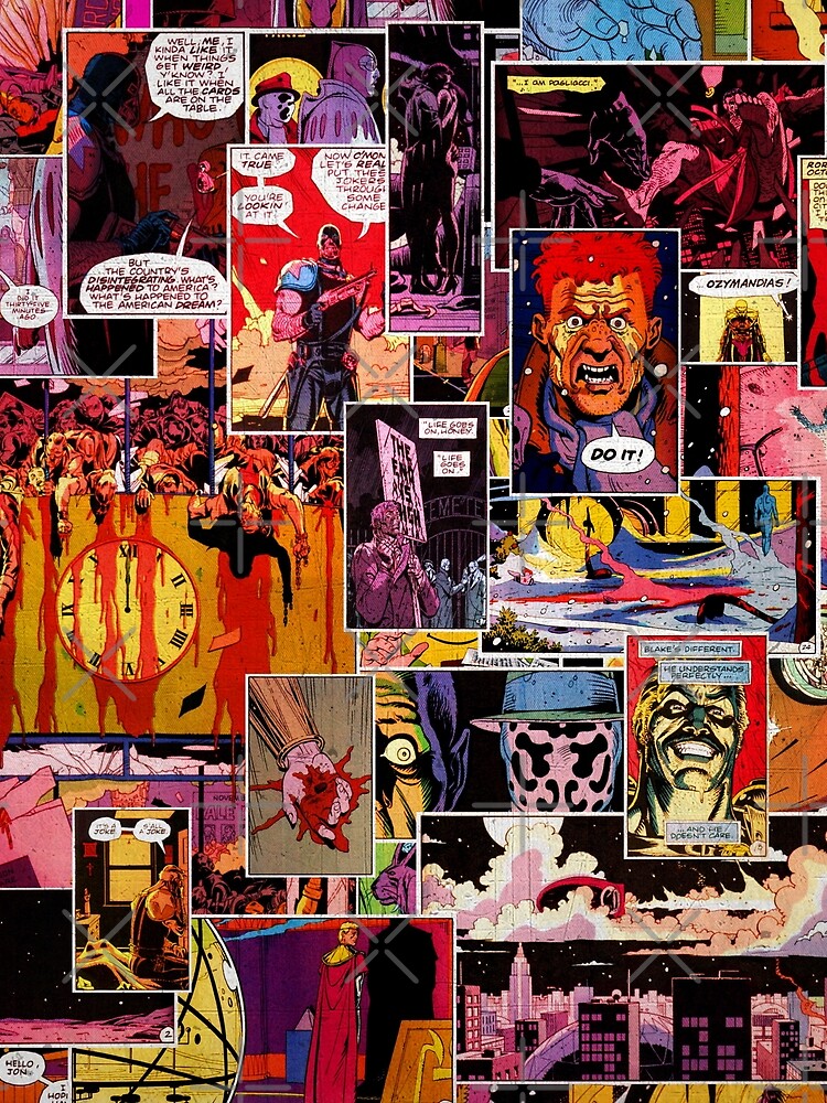 "Watchmen Panel Collage" Graphic T-Shirt for Sale by huckblade | Redbubble