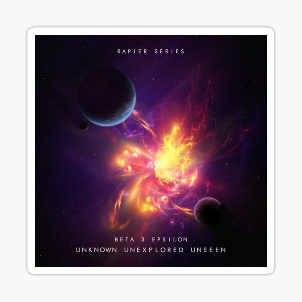 "Rapier: Beta 3 Epsilon" Sticker for Sale by CelestaDarkide | Redbubble