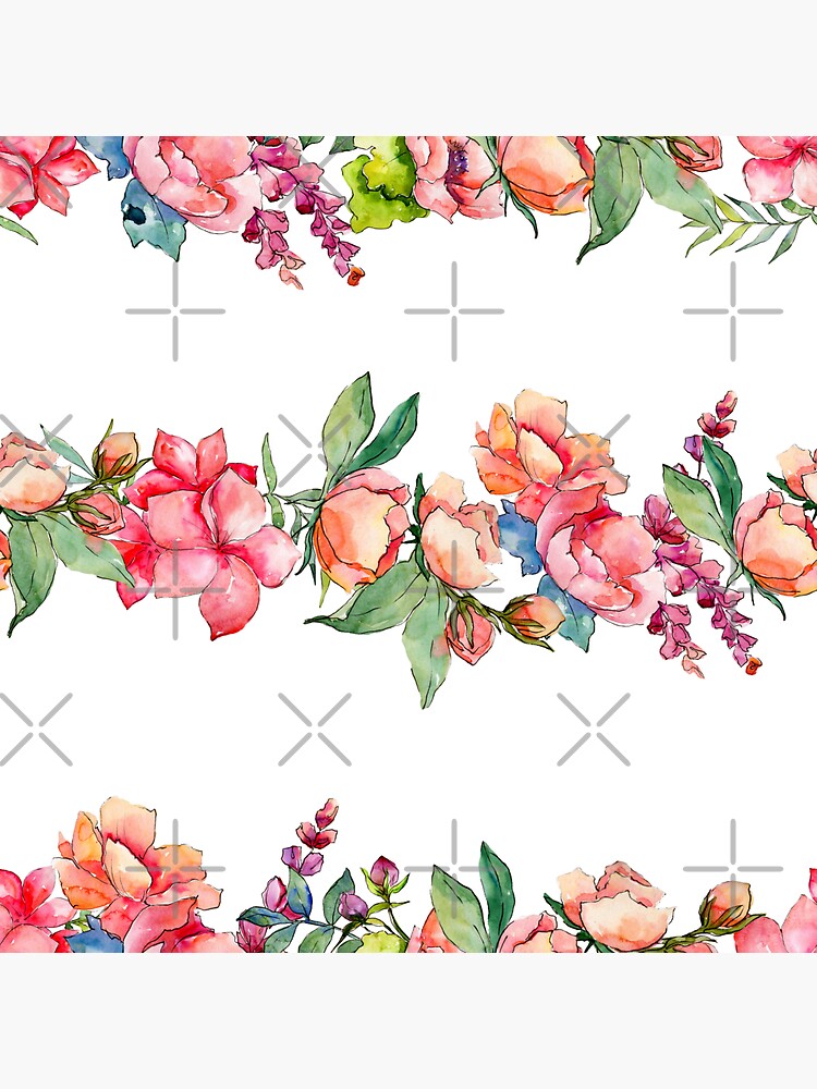 "String of Flowers" Sticker by ColorMeFHappy | Redbubble