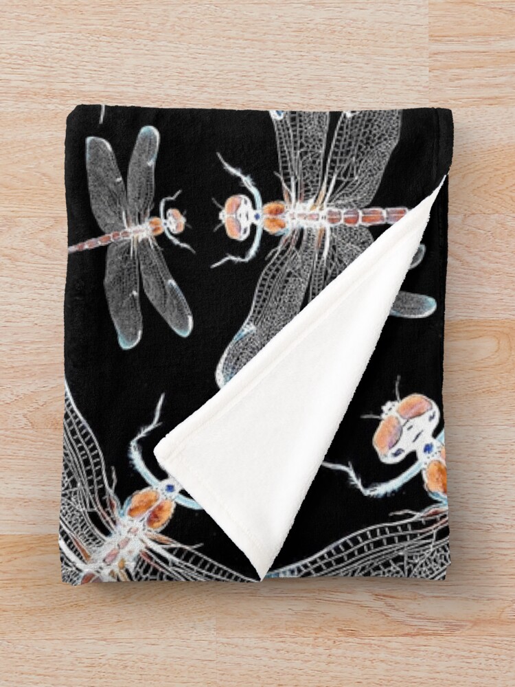 "Dragonflies " Throw Blanket by LindaHammond | Redbubble