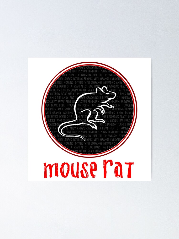 "Mouse Rat Band Names " Poster for Sale by VectorT-Shirts | Redbubble
