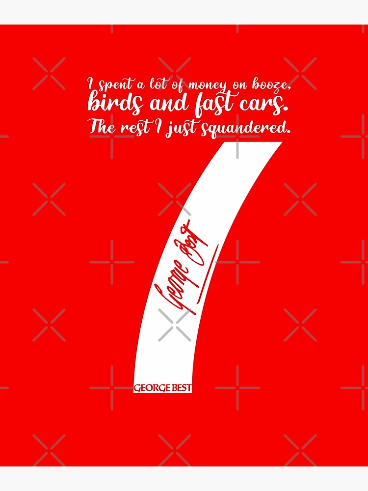 "Legend of The Red George Best Number Seven" Art Print for Sale by ...