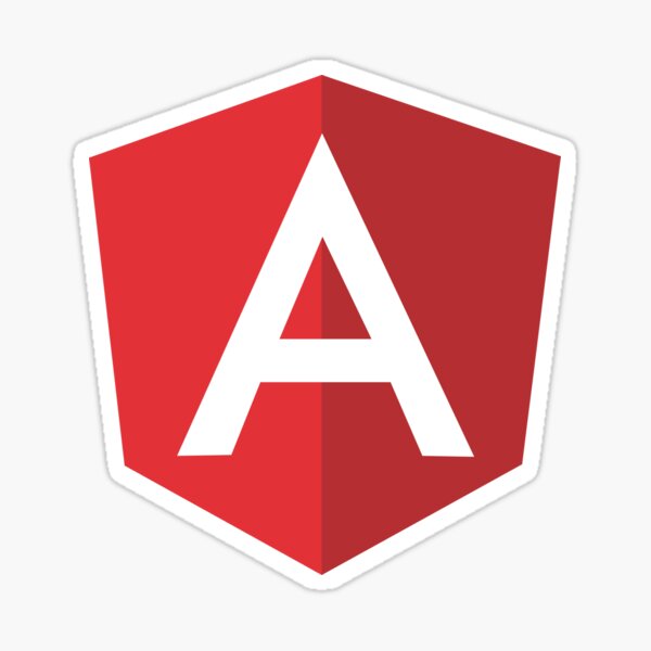 "Angular Official Logo" Sticker by hellkni9ht | Redbubble