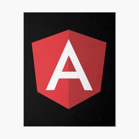 "Angular 2+ Official Logo (Black)" Art Board Print by hellkni9ht ...