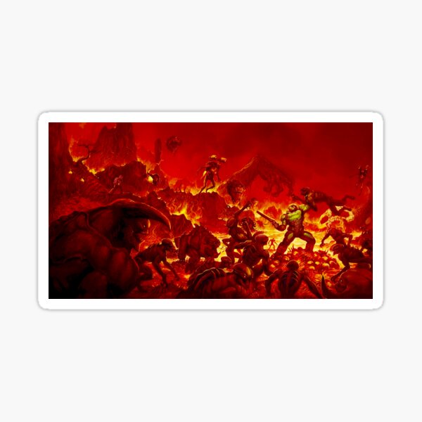 "Doom" Sticker for Sale by Bobbert2340 | Redbubble