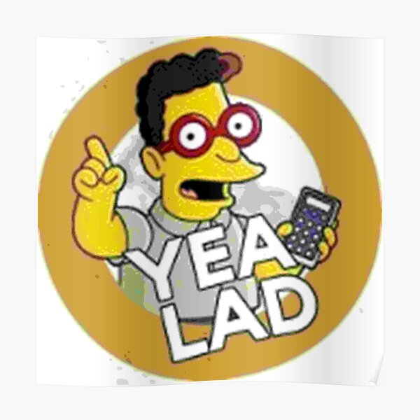 "YEA LAD MEME" Poster for Sale by rowanbarnesss | Redbubble