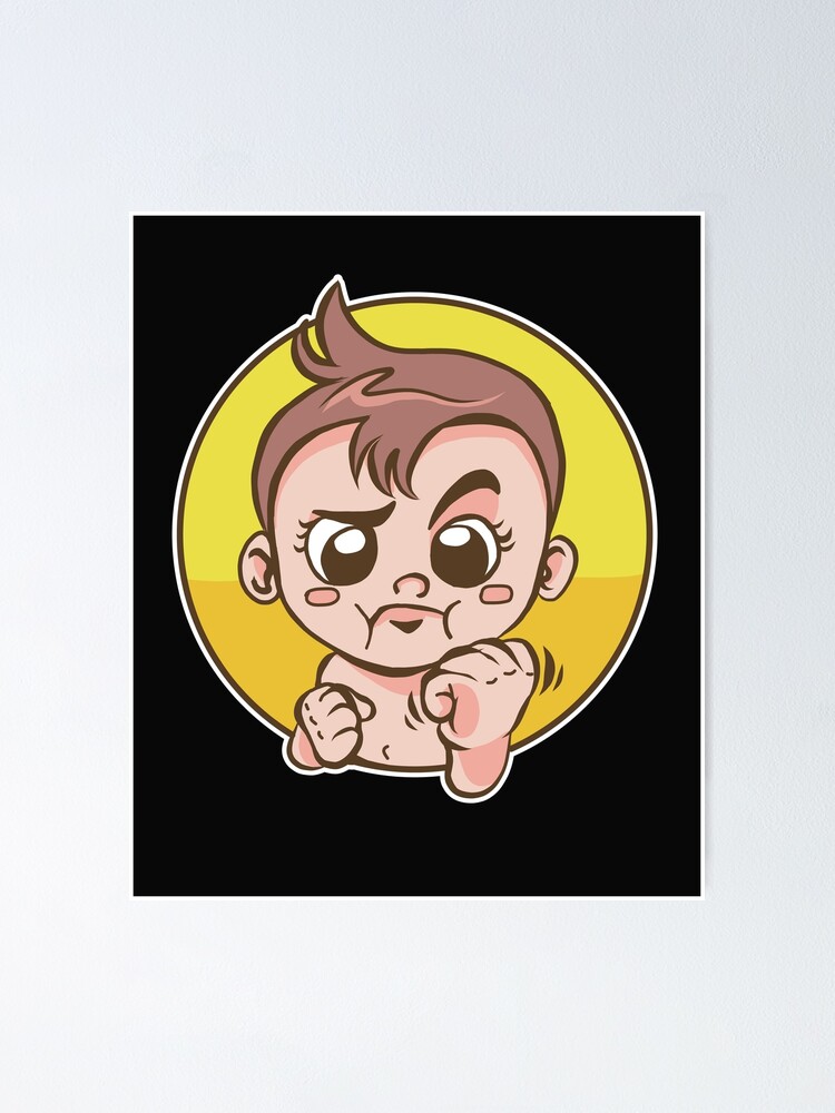 "Baby punch" Poster for Sale by BuildungBlocks | Redbubble