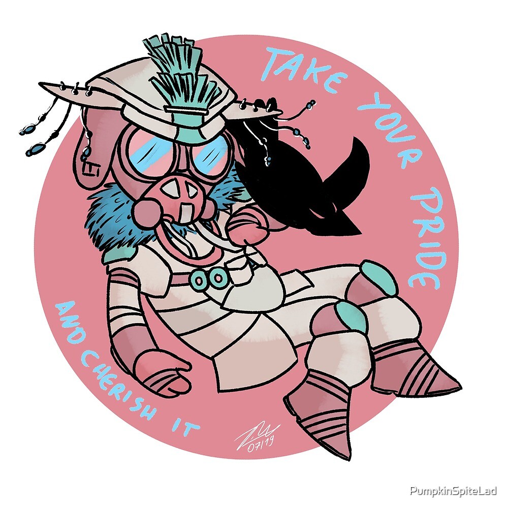 ""Take Your Trans Pride" - Bloodhound (Apex Legends) (Pink)" by ...