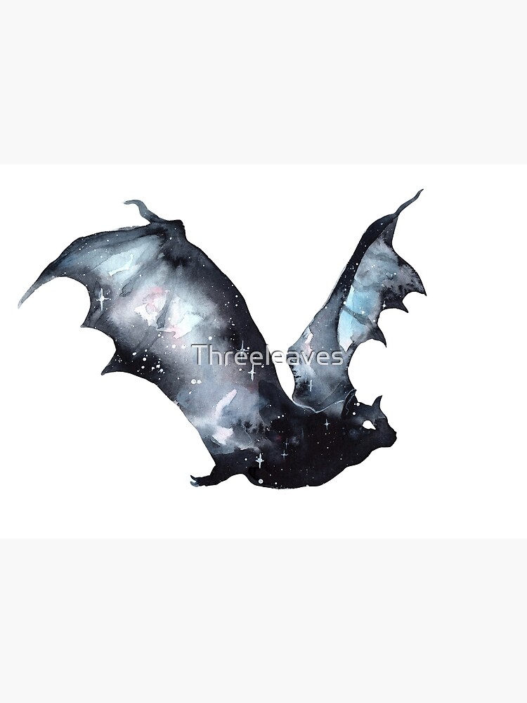 "Galaxy Bat" Art Print for Sale by Threeleaves | Redbubble