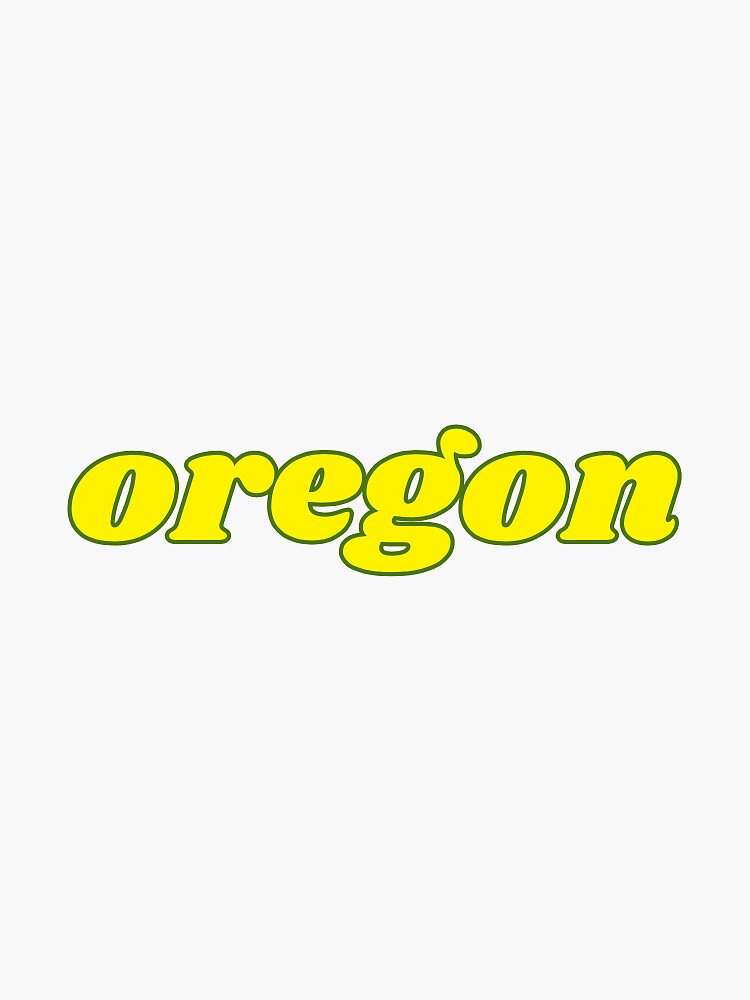 "Oregon sticker" Sticker by bellpitkin | Redbubble