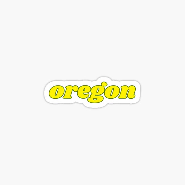 "Oregon sticker" Sticker by bellpitkin | Redbubble