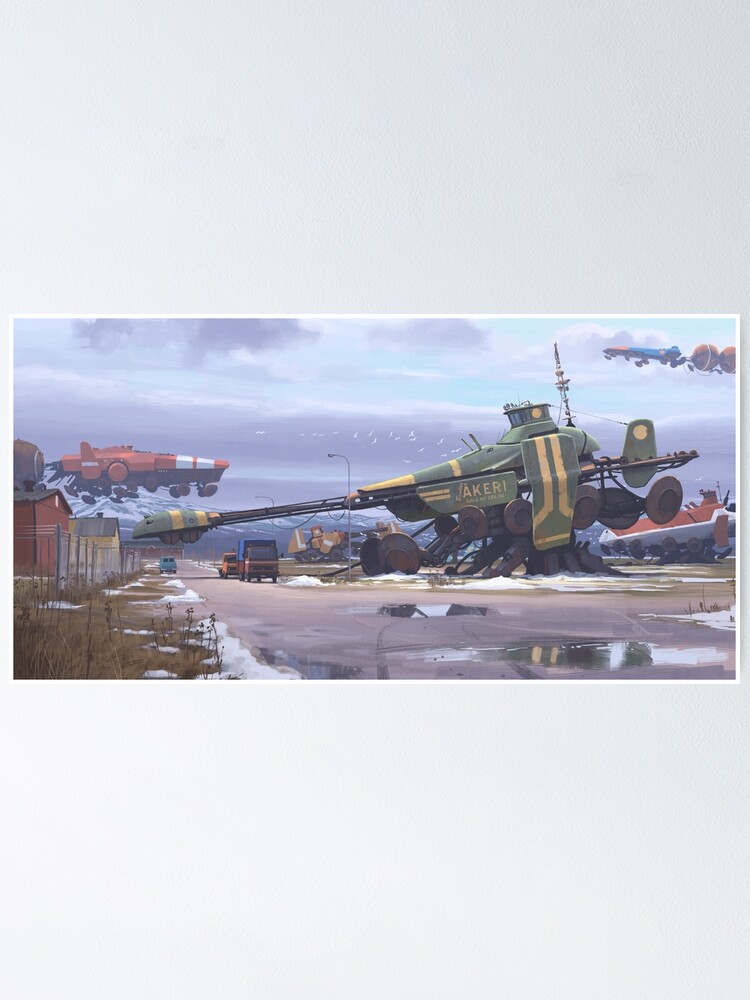"Shipyard" Poster for Sale by simonstalenhag | Redbubble