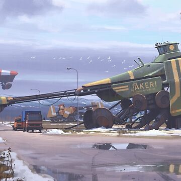 "Shipyard" Metal Print for Sale by Simon Stålenhag | Redbubble