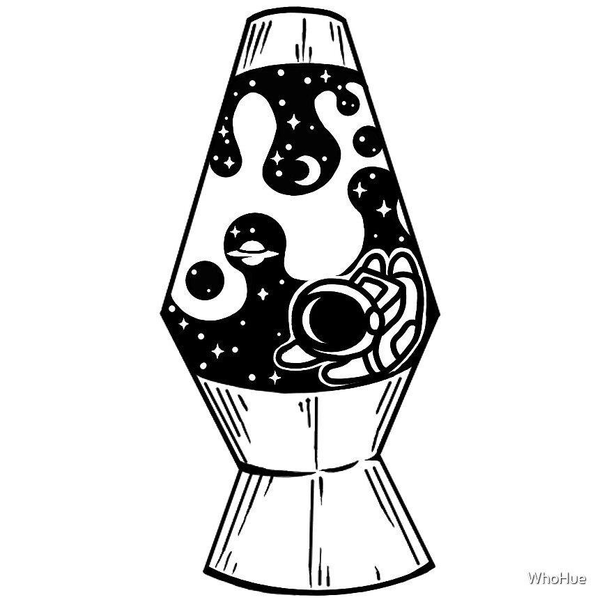 Lava Lamp Line Drawing Cold Gradient Line Drawing Cartoon Lava Lamp 