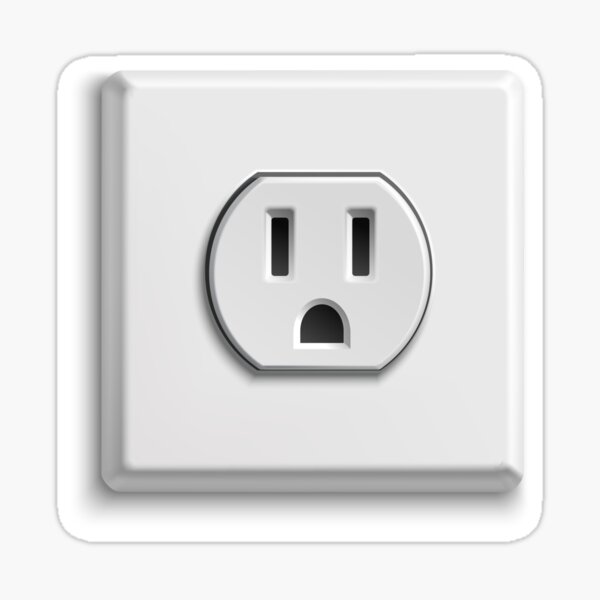 Fake Outlet Stickers | Redbubble