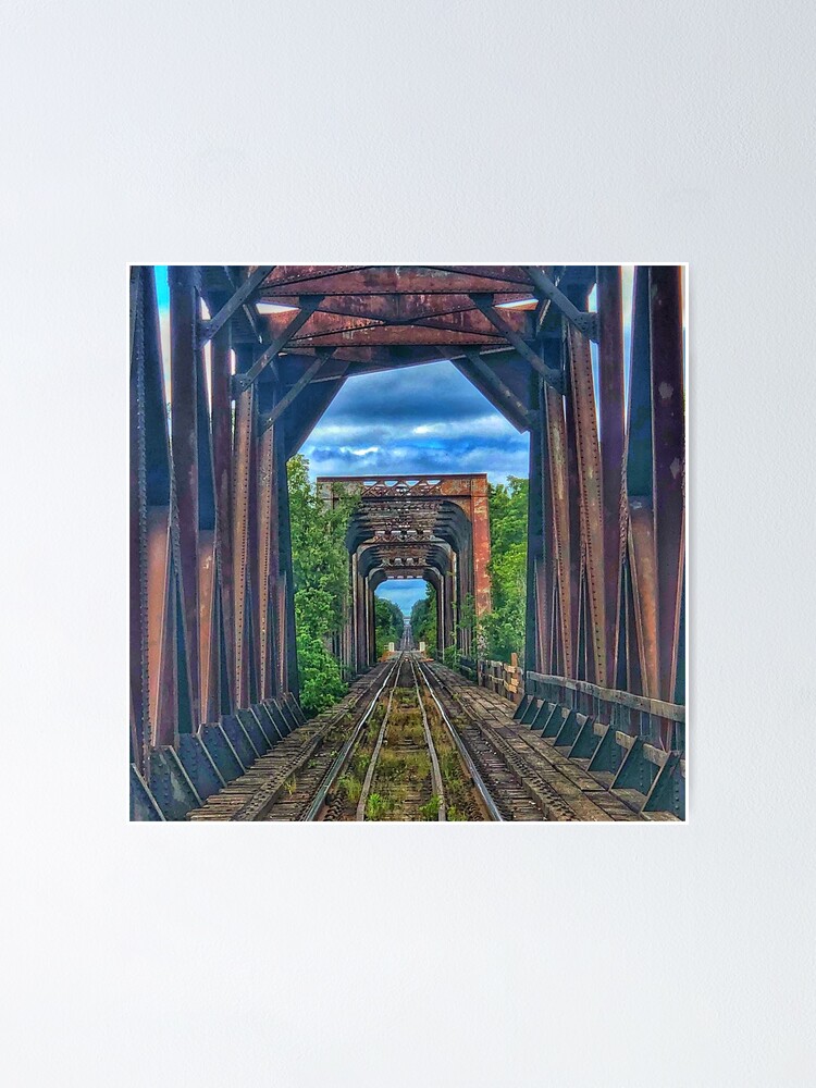 "Riding The Rails" Poster by mreleganza | Redbubble