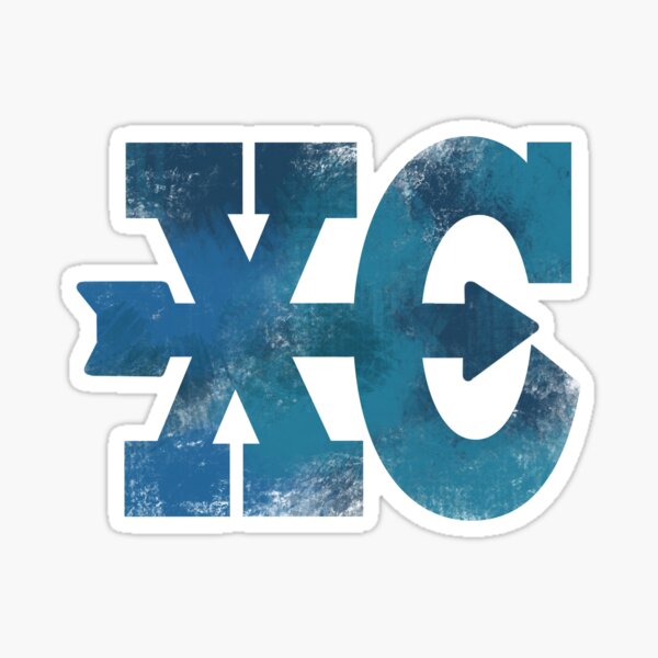 "Dark Blue XC" Sticker for Sale by mirra7 | Redbubble