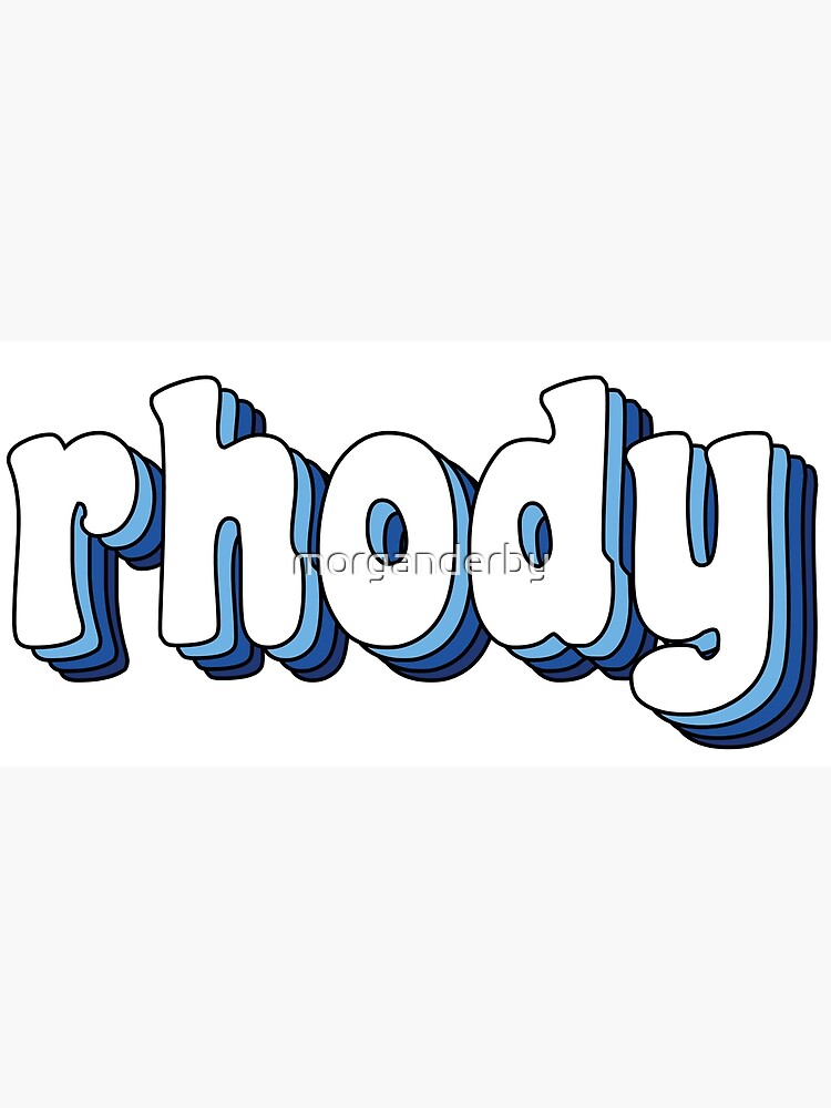 "Groovy Rhody" Poster for Sale by morganderby | Redbubble