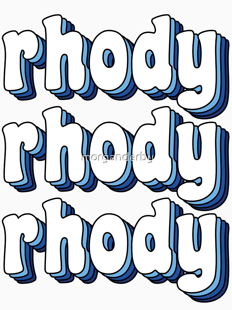 "Groovy Rhody Rhody Rhody" T-shirt for Sale by morganderby | Redbubble ...
