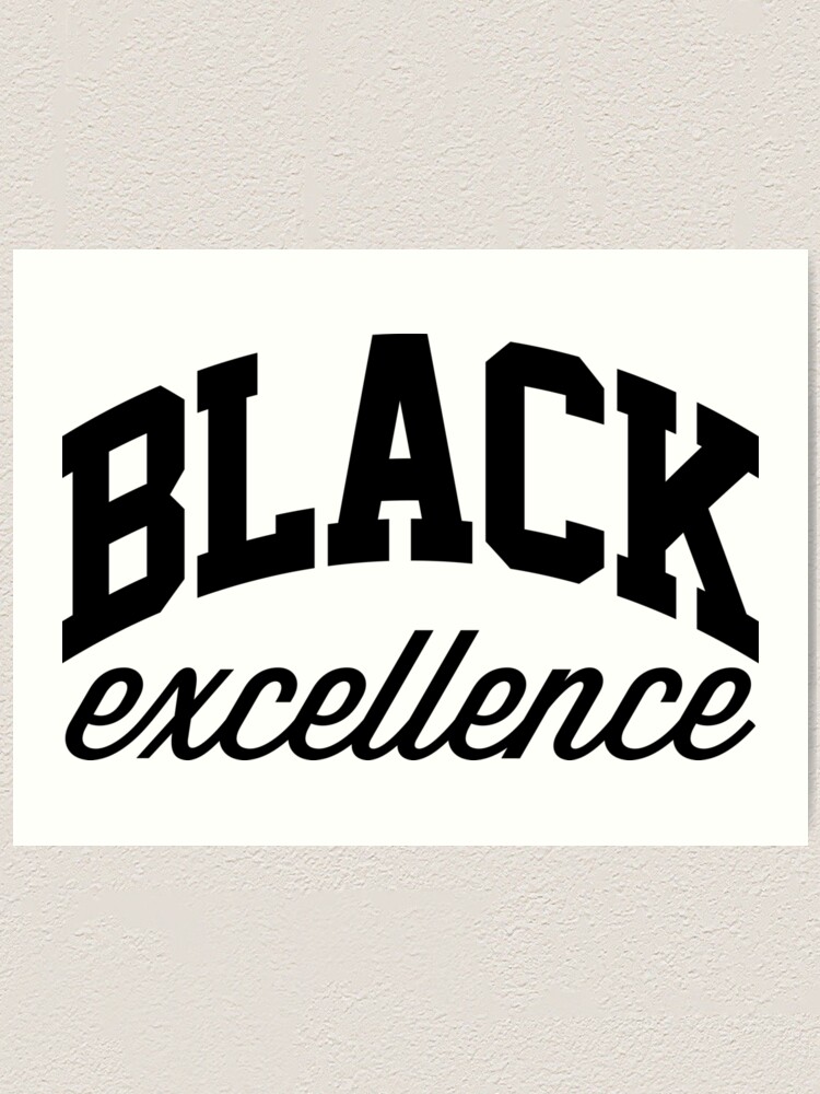 Lámina artística «Camisa negra de la excelencia | Negro y orgulloso ...