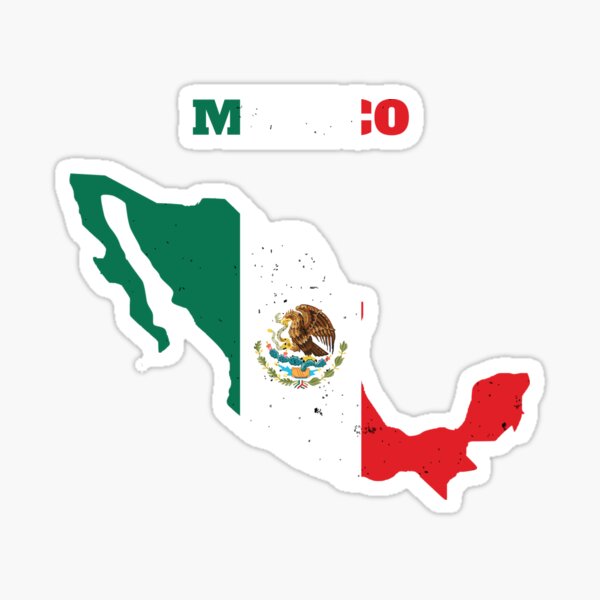 "Mexico map, Mexican. Mexico map flag, " Sticker for Sale by marosharaf ...