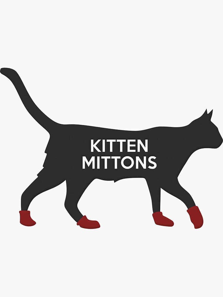"Kitten Mittons Sunny" Sticker by GamingDensity | Redbubble
