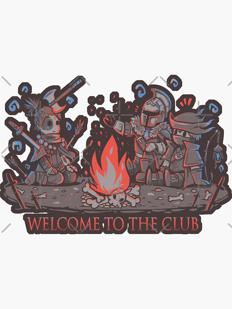 "Welcome to the Club" Sticker for Sale by TechraNova | Redbubble