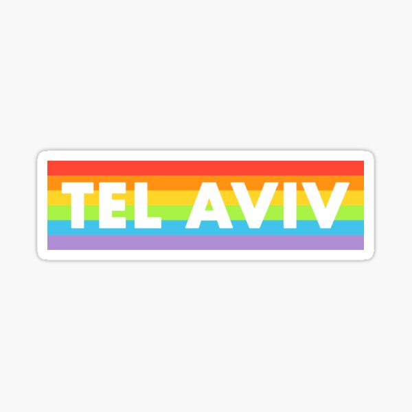 "Tel Aviv Rainbow Flag" Sticker for Sale by lukassfr | Redbubble
