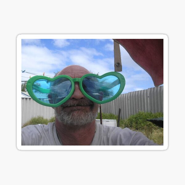 "me party specs" Sticker by Rodingreen | Redbubble