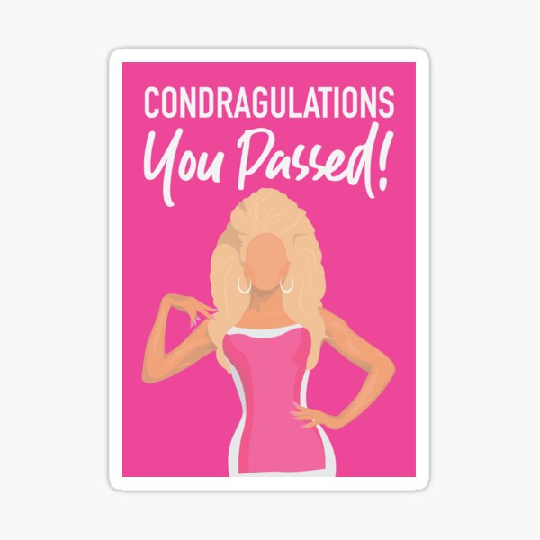 ""Condragulations, You Passed!" Greetings Card - RuPaul's Drag Race ...
