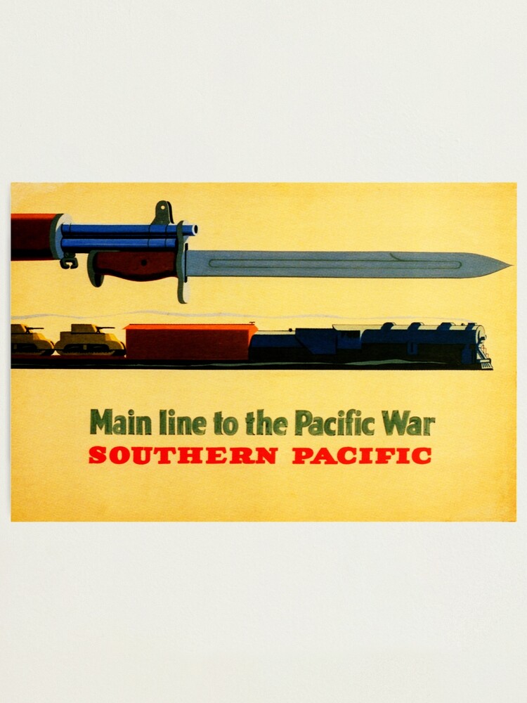 Lámina fotográfica «Línea principal al ferrocarril de la guerra del ...