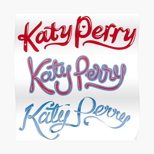 "Katy Perry Logo" Poster for Sale by ArtsyJulez | Redbubble