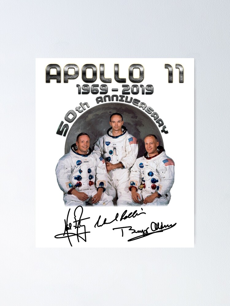 Apollo 11 50th Anniversary 1969 2019 Moon Landing Poster For Sale By