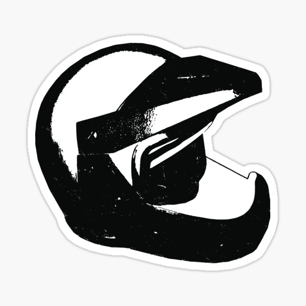 "Motocross helmet" Sticker for Sale by Youriy | Redbubble